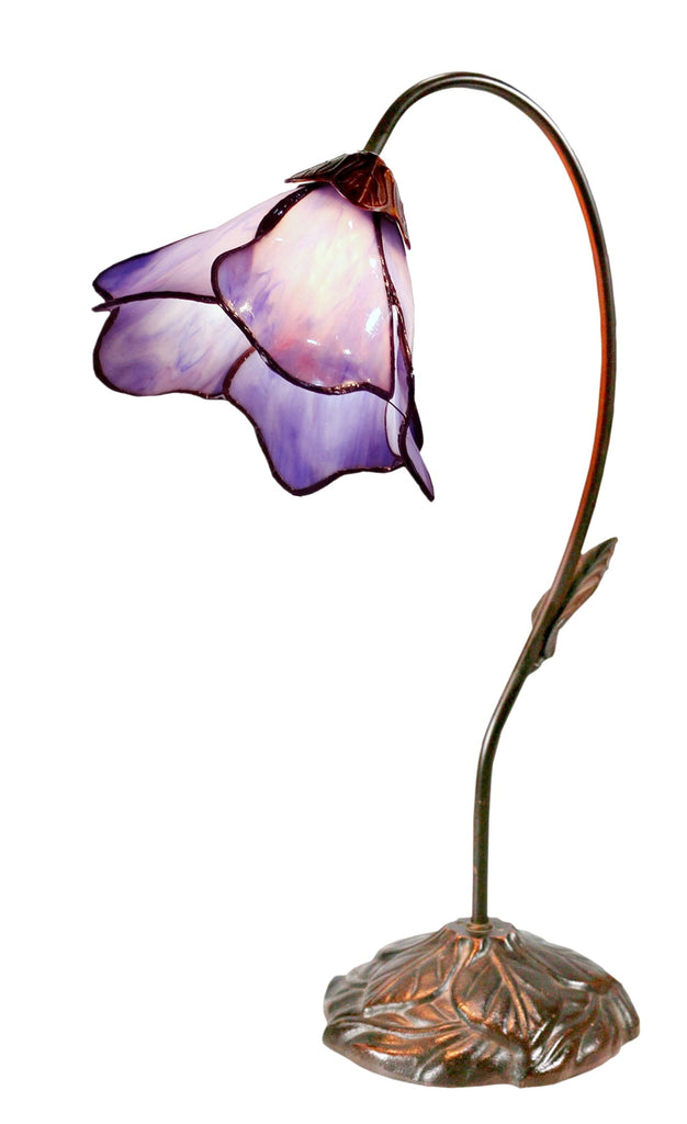 Amazing Flower Water Lily Style Tiffany Table Lamp* Blue-Purple ...